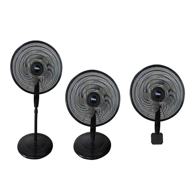 Ventilador Umco 3 en 1 de 20" 80W Negro: Silencio, Potencia y ...