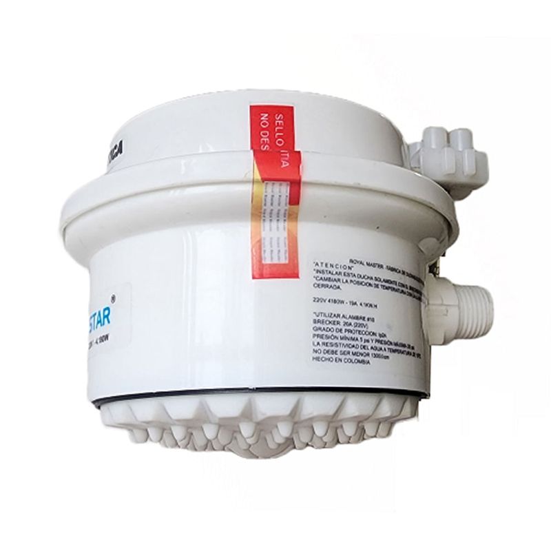 Ducha Royal Star Blanca 1 Temperatura 110V | Royal Master | Eficiencia ...